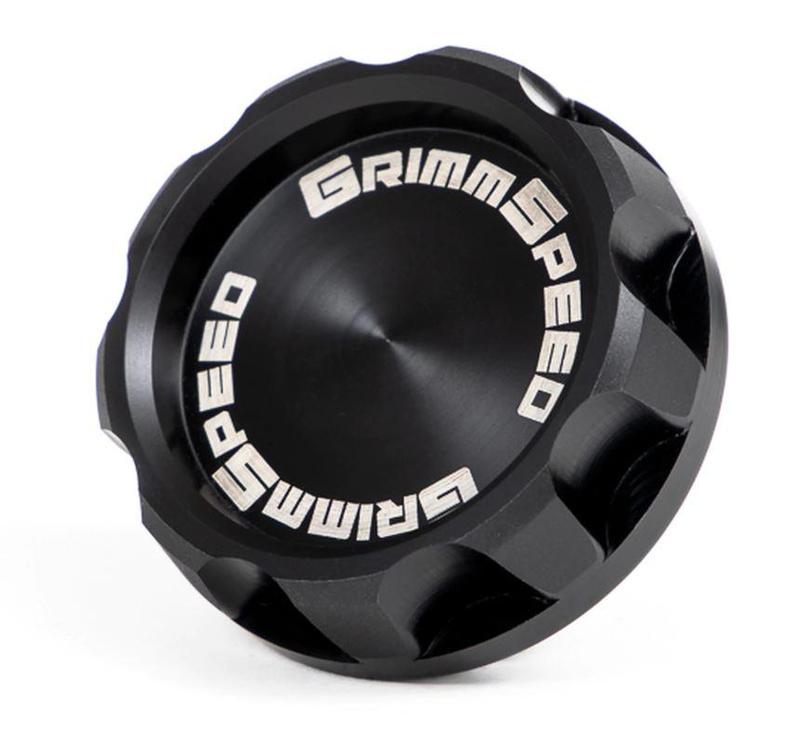 Grimmspeed Delrin "Cool Touch" Version 2 Black Oil Cap | Kaiju Motorsports